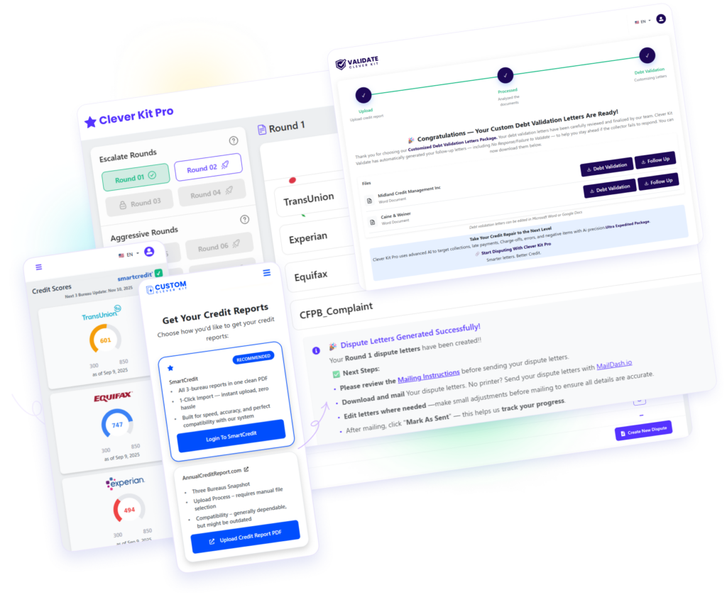 Clever Kit | AI Credit Repair, Dispute Automation & Debt Validation